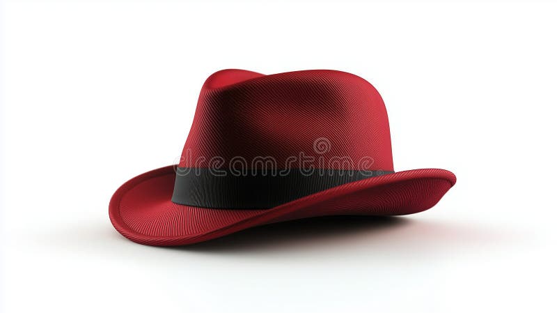 Simple yet Stylish Fedora Hat Isolated on White Background for Trendy ...