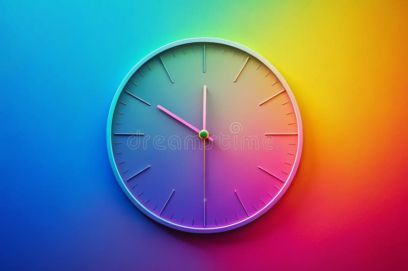 Simple and Stylish Minimalist Clock Line Art for Digital Projects ...