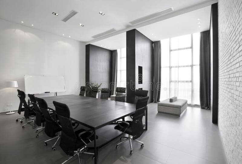 Simple and Stylish Office Environment Stock Photo - Image of management ...