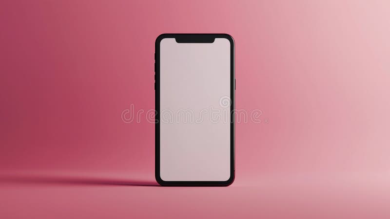 Simple and Stylish Phone with a Empty Display, Ready for Your Designs ...