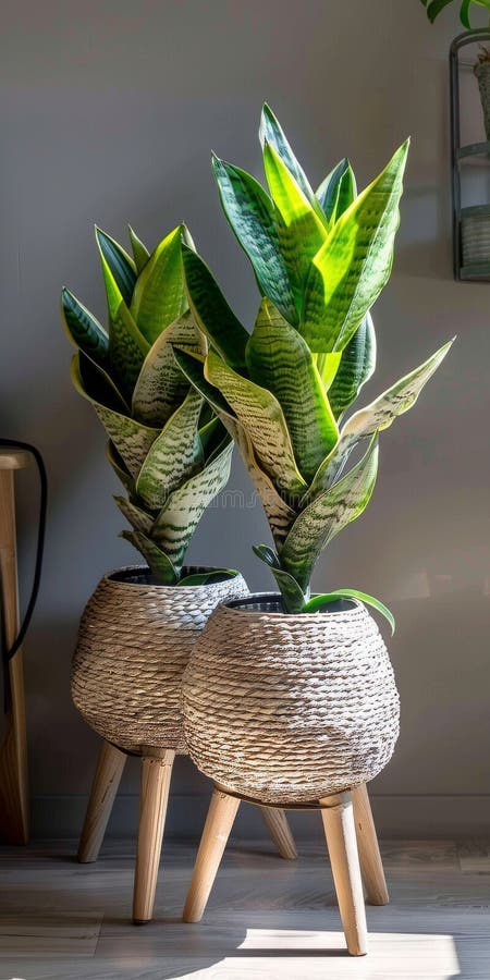Simple and Stylish Plant Decor Structured in a Pattern Stock ...