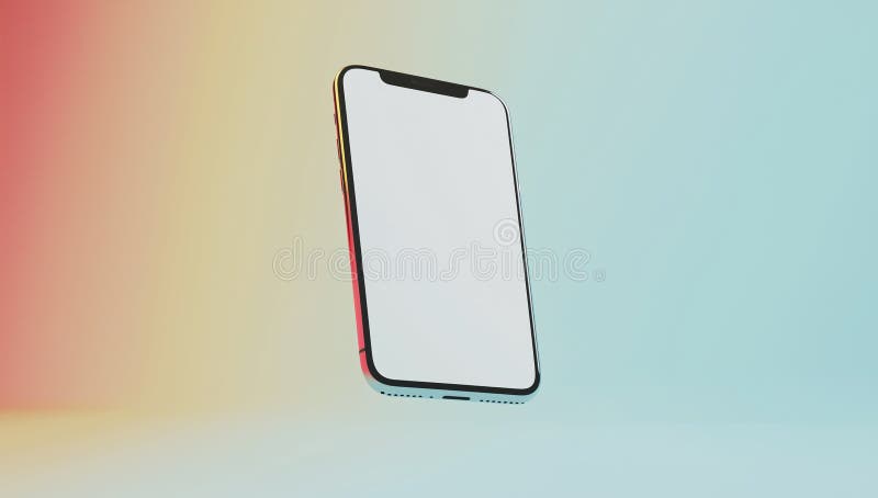 Simple and Stylish Smartphone with a White Screen. Great for Digital ...