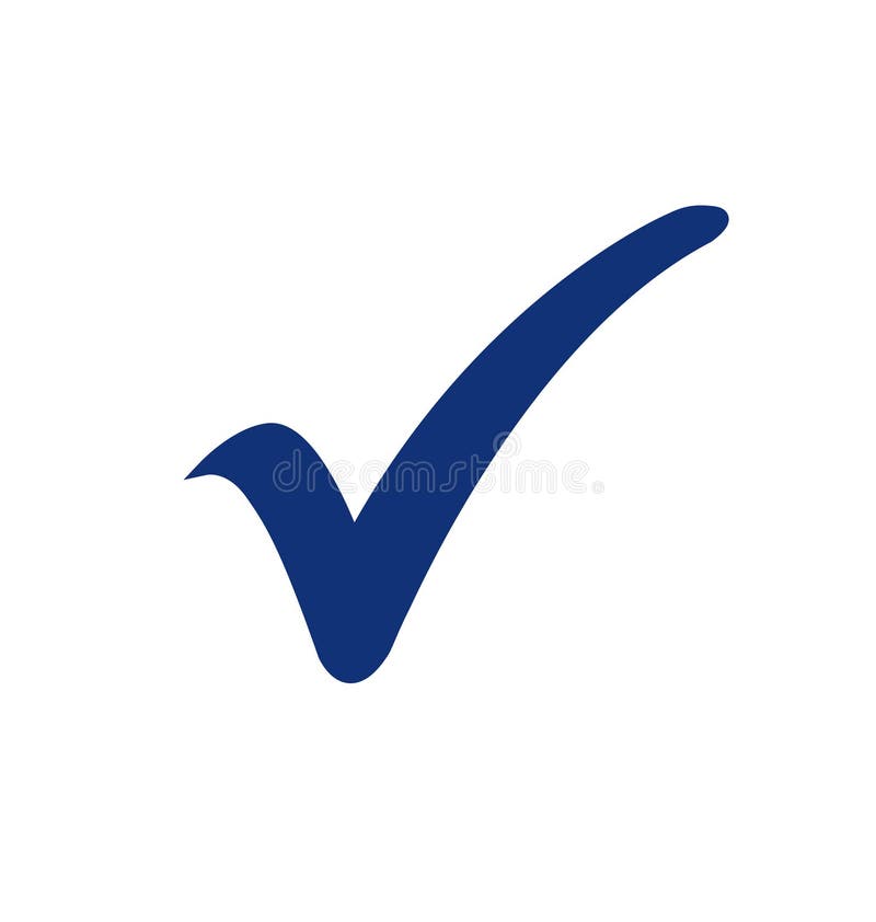 Simple Stylish Tick Check Mark Stock Vector - Illustration of vector ...