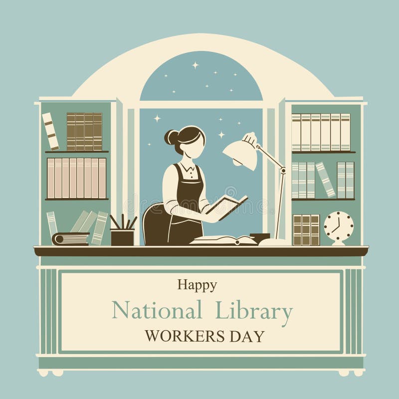 A Simple and Stylish Vector Illustration Commemorating National Library ...