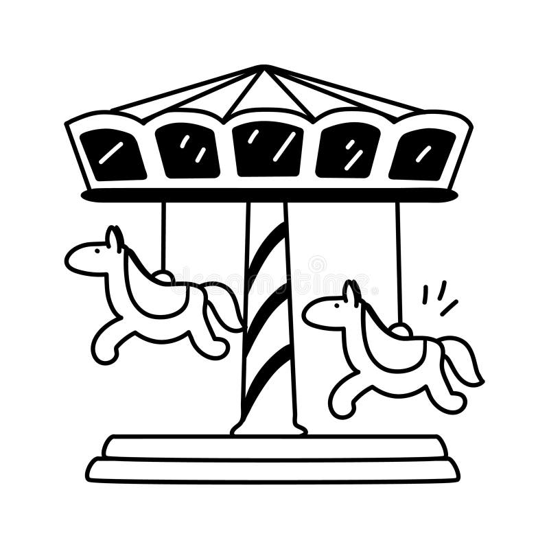Merry Go Round Drawing Stock Illustrations – 278 Merry Go Round Drawing ...