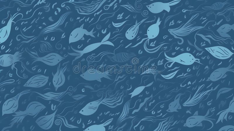 Simple and Subtle Aquatic Background Pattern for Web and Poster Design ...