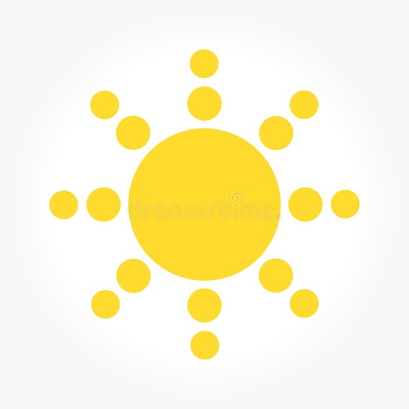 Simple Sun Icon Logo Design Stock Vector - Illustration of sunshine ...