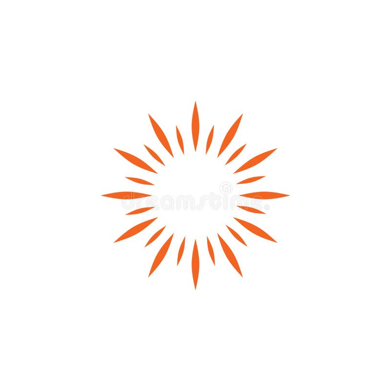 Simple Sun Logo Icon Design Vector Template Stock Vector - Illustration ...