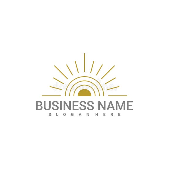 Simple Sun Logo Vector Template, Creative Sun Logo Design Concepts ...