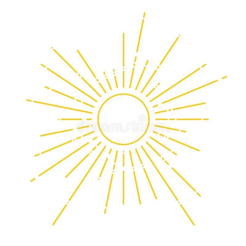 Simple sun vector stock vector. Illustration of sunny - 272515627