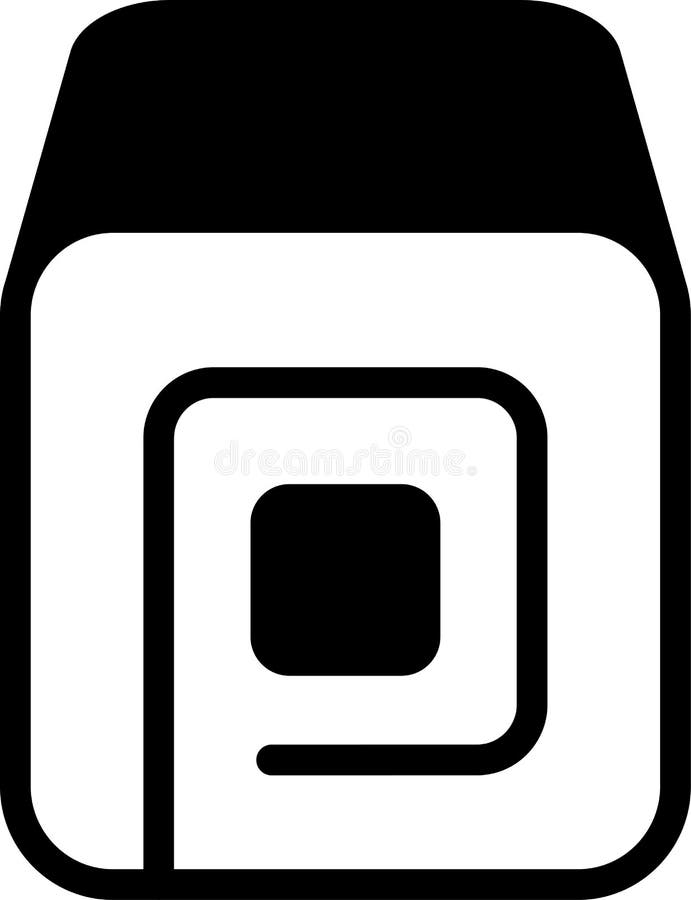 Simple Sushi Icon, Front View for Web Stock Illustration - Illustration ...