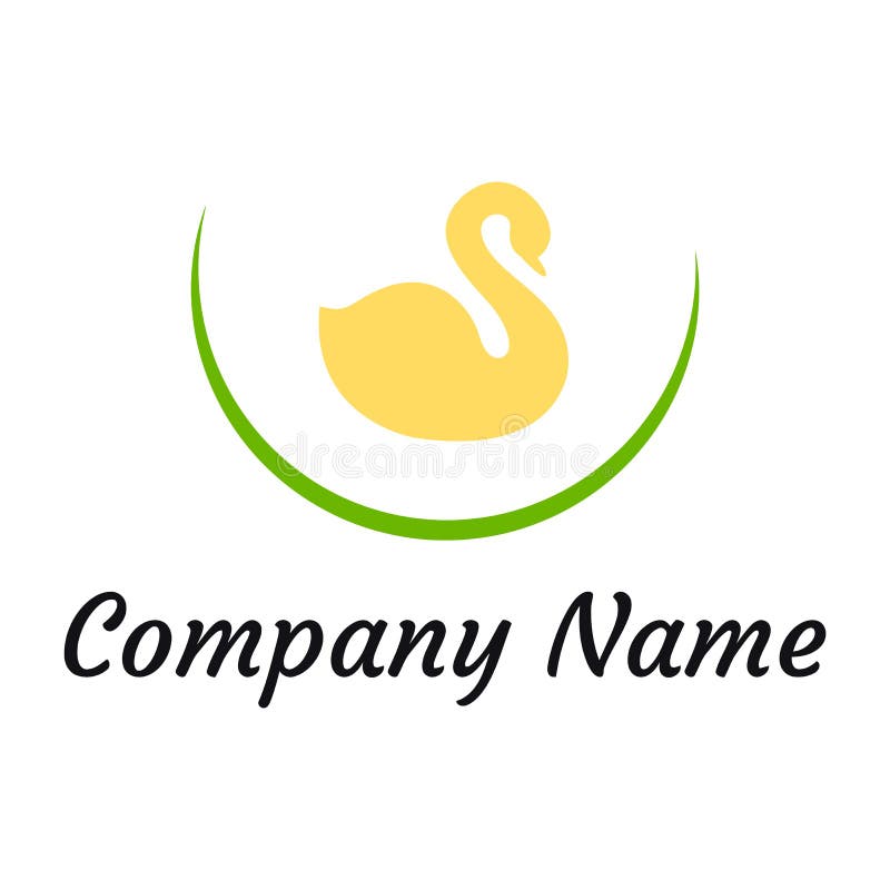 Simple Swan Vector Icon Logo Stock Vector - Illustration of icon ...