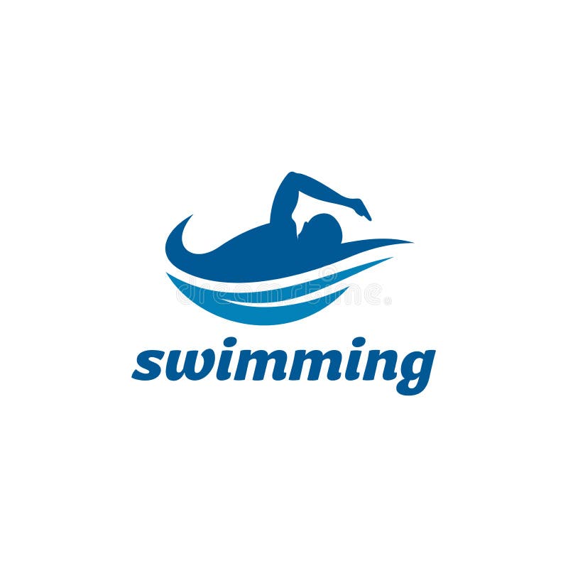 Simple Swimming Logo Design Inspiration - Vector Stock Illustration ...
