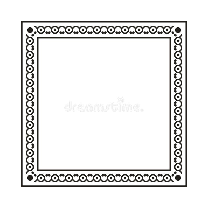 Simple Swirl Frame Element in Vector Format and Can Editable Stock ...