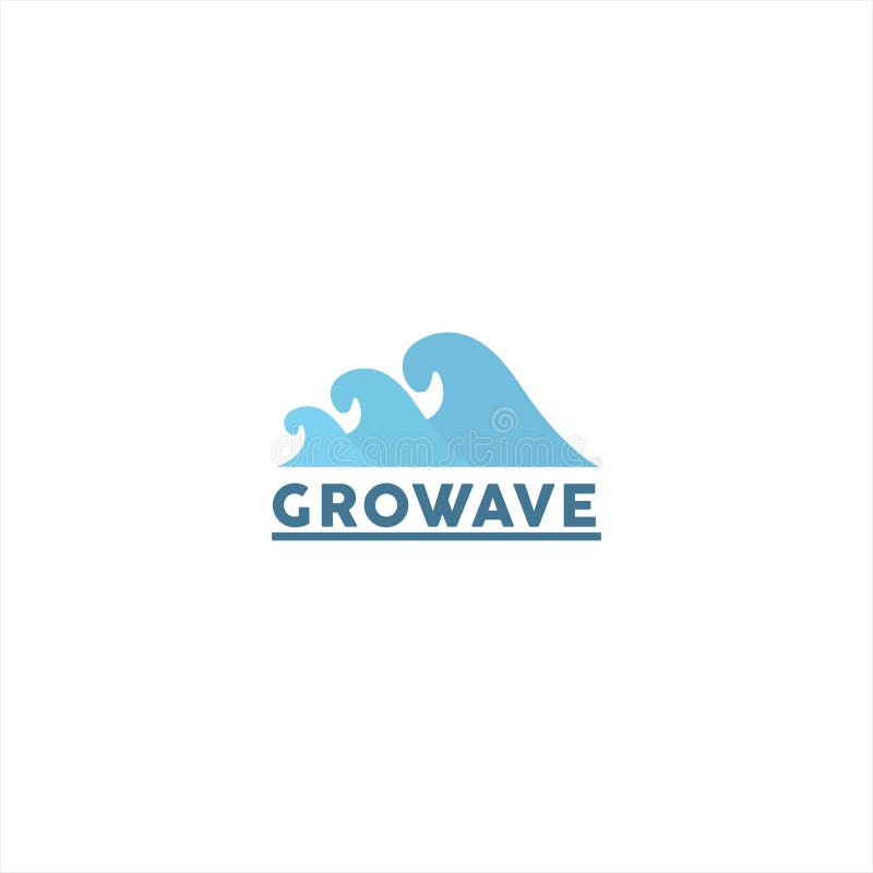 Big Wave Logo Design Inspiration Stock Vector - Illustration of ...