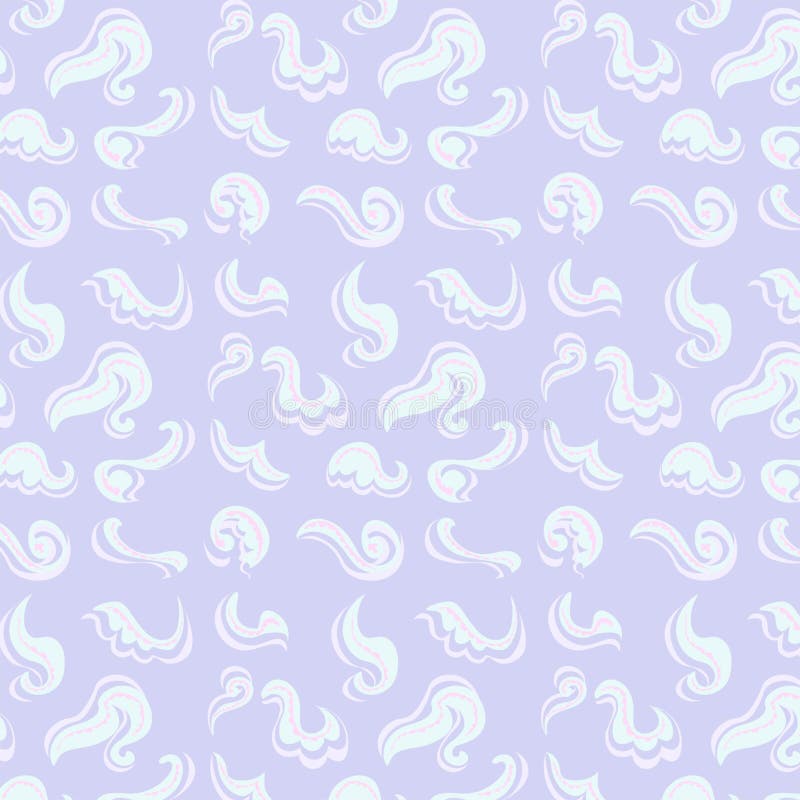 Simple Swirly Editable Seamless Pattern Stock Illustration ...