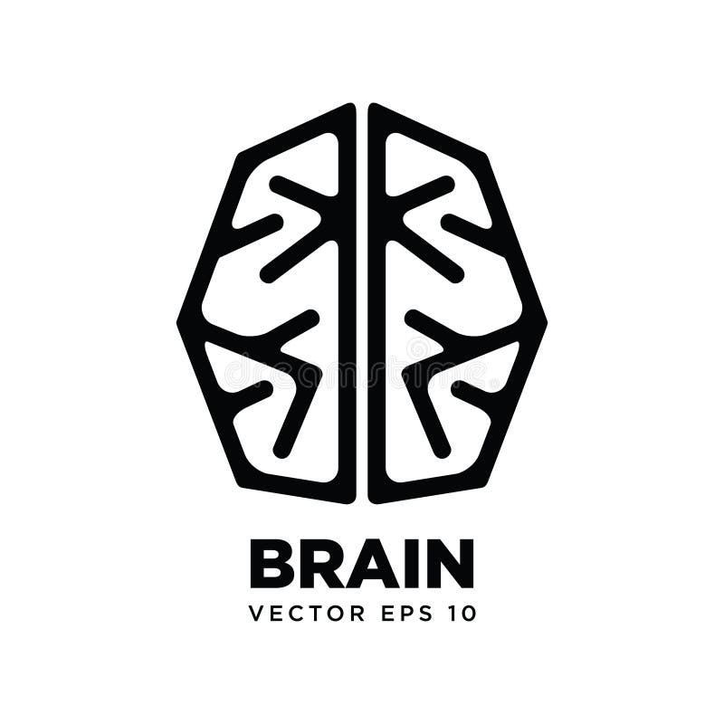 Abstract Brain Symbol stock vector. Illustration of graphic - 82783008