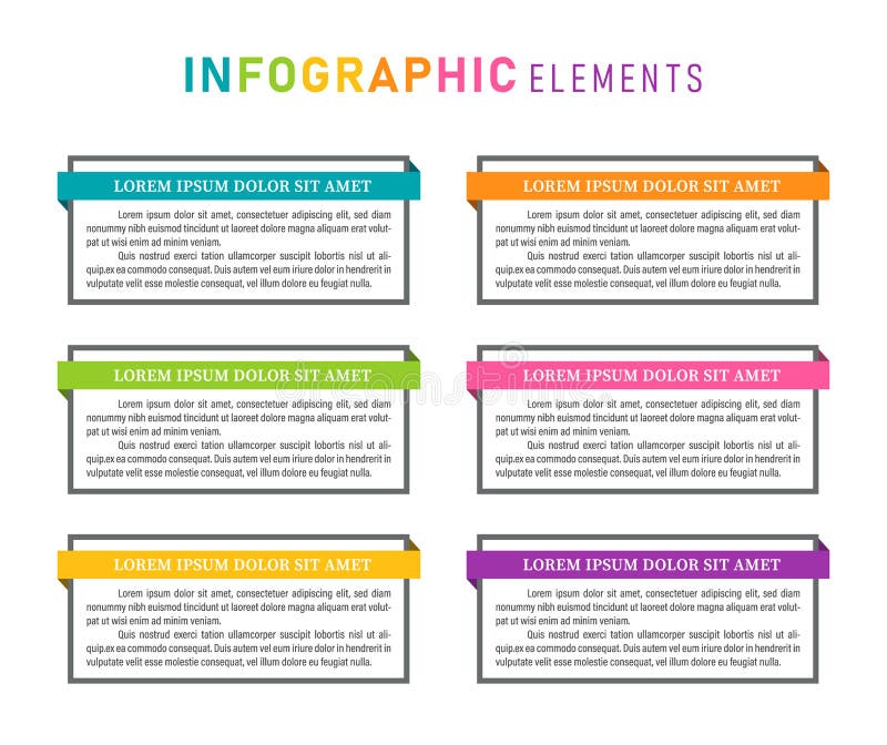 Flat Table of Contents Infographic Vector Illustration Design Stock ...
