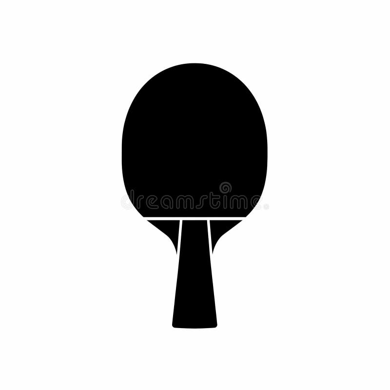 Simple table tennis racket stock illustration. Illustration of text ...