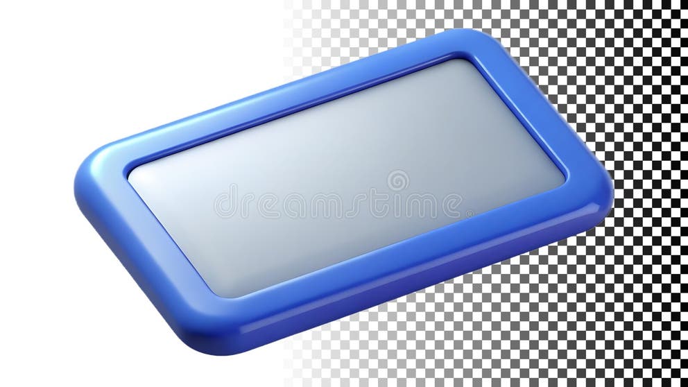 Simple Tablet Computer Screen, Blank Digital Device Interface Png ...