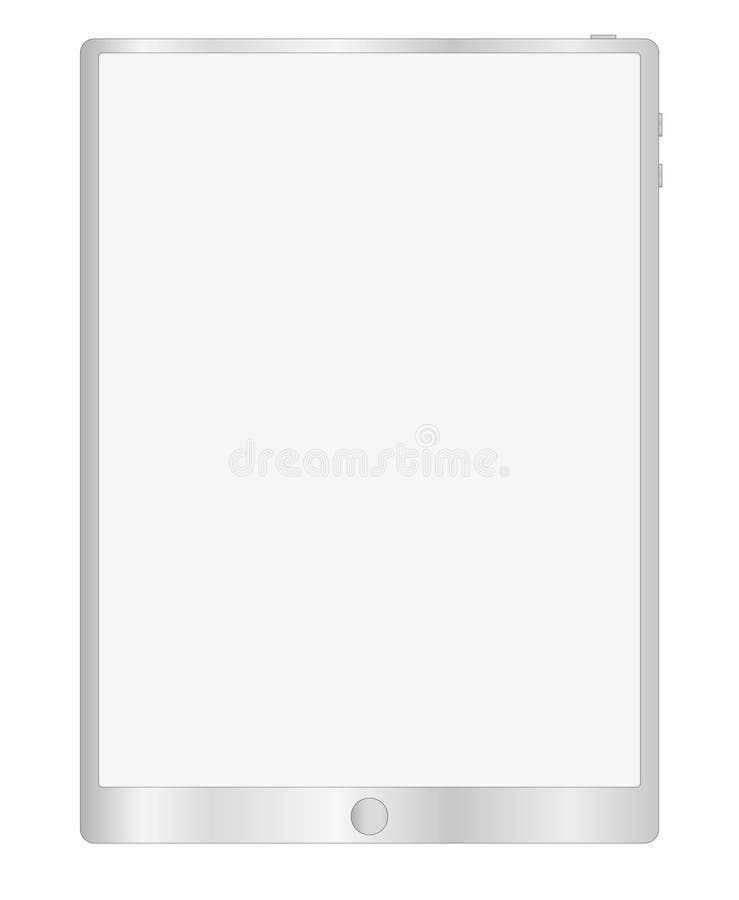 Simple Tablet Mockup with Blank Checkered Transparent Screen Stock ...
