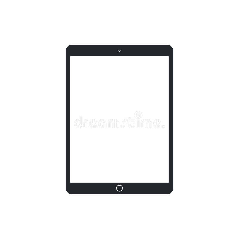 Simple tablet pc template stock vector. Illustration of design - 142561147