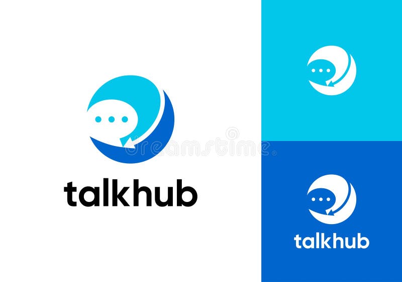Simple Talk Hub Logo Design Vector Stock Vector - Illustration of icon ...