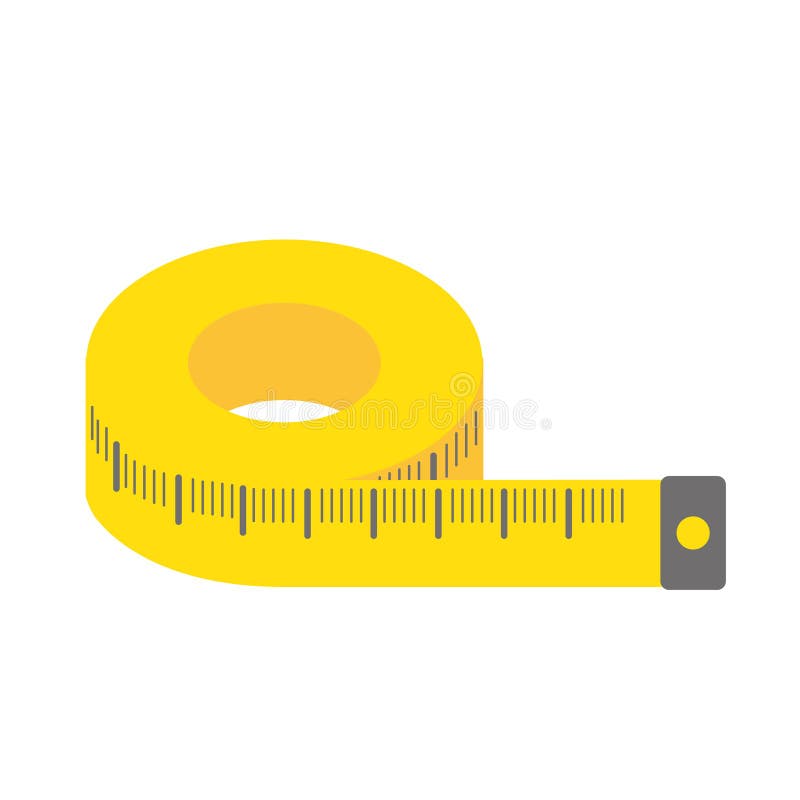 Simple Tape Measure. Vector Stock Illustration - Illustration of brand ...