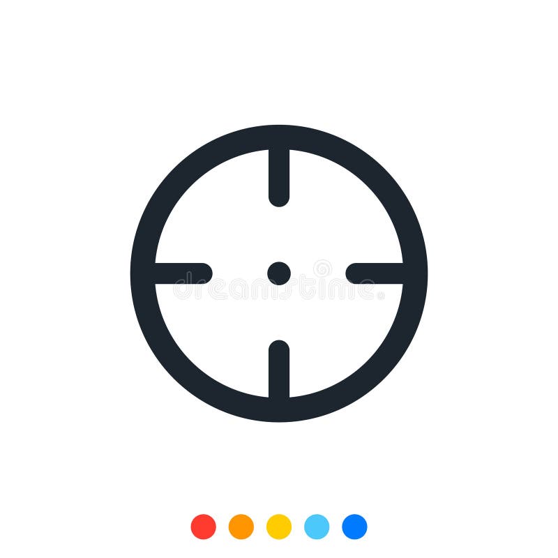Simple Target Icon,Vector and Illustration Stock Vector - Illustration ...