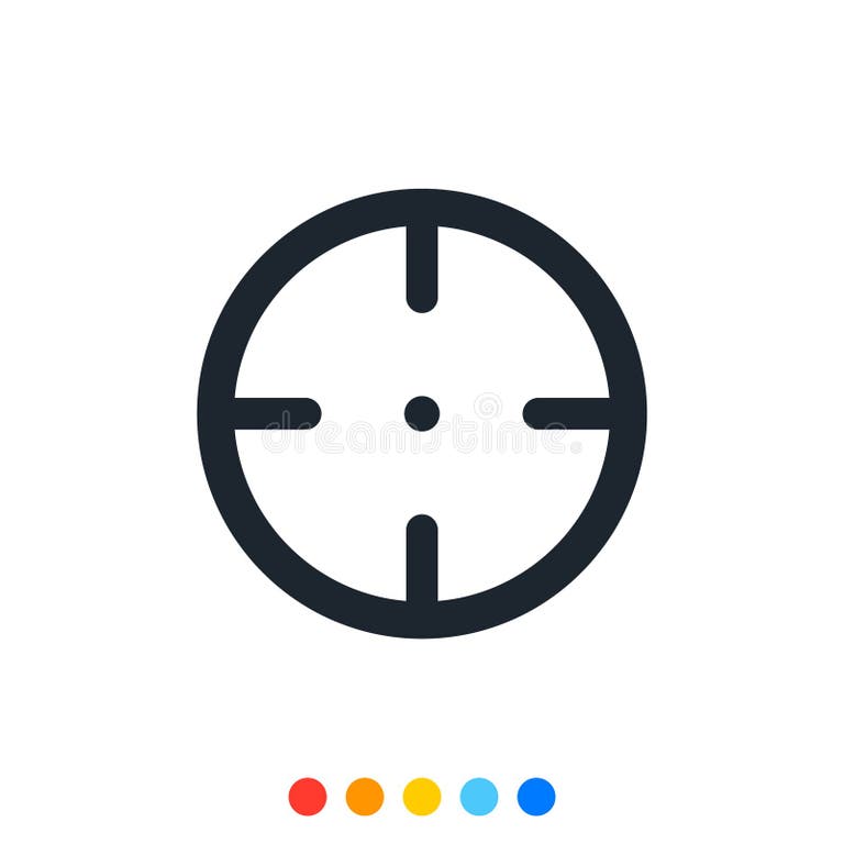 Simple Target Icon,Vector and Illustration Stock Vector - Illustration ...