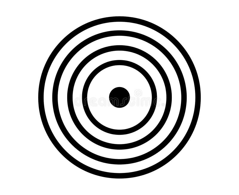 A simple target icon stock vector. Illustration of sport - 107254377