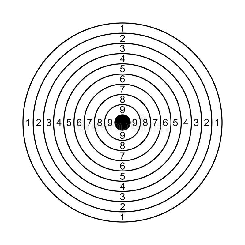 A simple target icon stock vector. Illustration of sport - 107254377