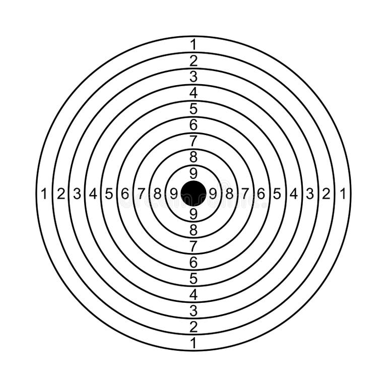 Simple Target - Stock Vector Stock Illustration - Illustration of game ...