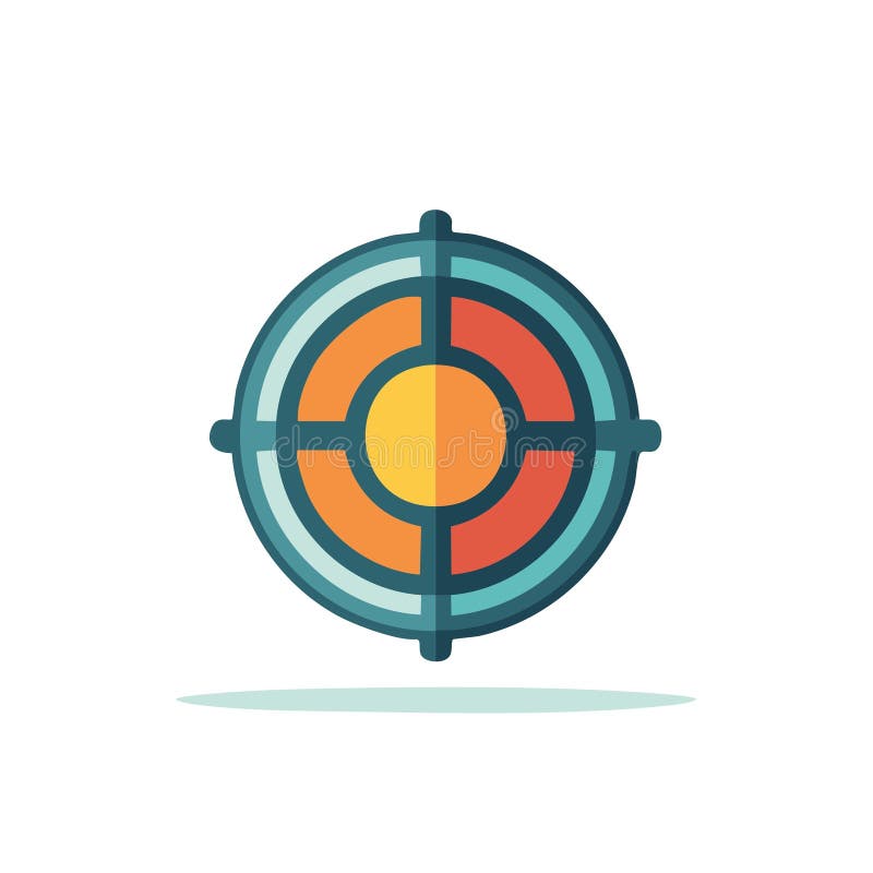 Simple Target Symbol Goal Achievement Focus Aim Icon Illustration Stock ...