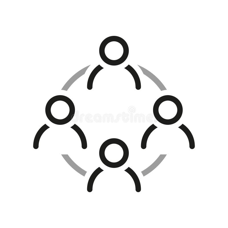 Simple of Team Work Related Vector Line Icon. Contains Such Icon As ...