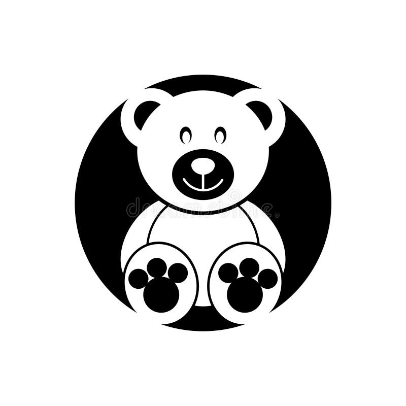 Simple Teddy Bear with Heart Stock Vector - Illustration of collection ...