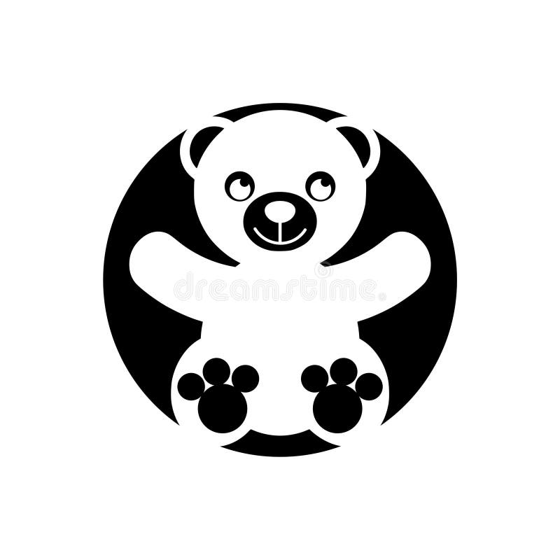 Simple Teddy Bear with Heart Stock Vector - Illustration of collection ...