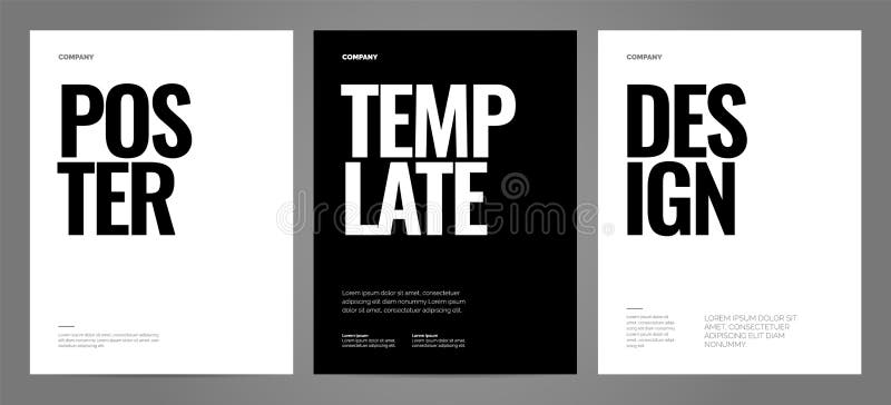 Simple Typography Posters