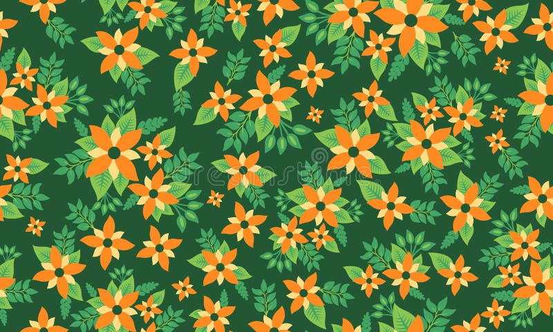 Simple Template for Flower Spring Pattern Background, with Unique of ...