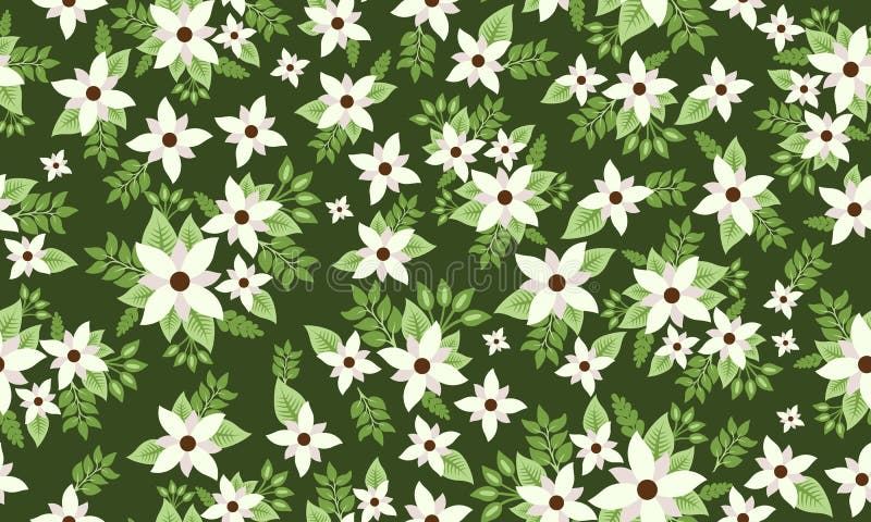 Simple Template for Flower Spring Pattern Background, with Unique of ...