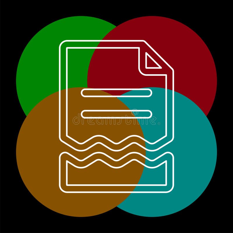 Terminated Contract Vector Icon Stock Vector - Illustration of linear ...