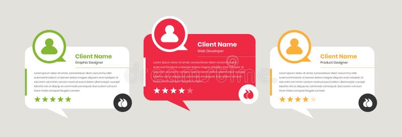 Simple Text Bubble Client Feedback and Testimonial Cad Design for ...