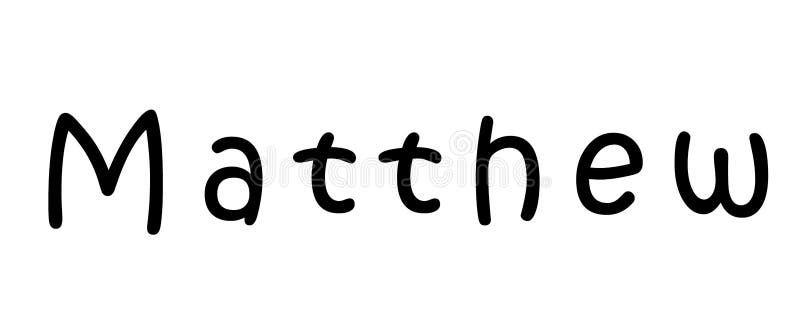 Name Matthew Stock Illustrations – 58 Name Matthew Stock Illustrations ...