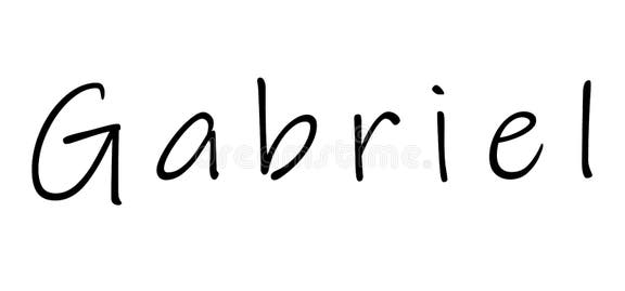 Name Gabriel Stock Illustrations – 23 Name Gabriel Stock Illustrations ...