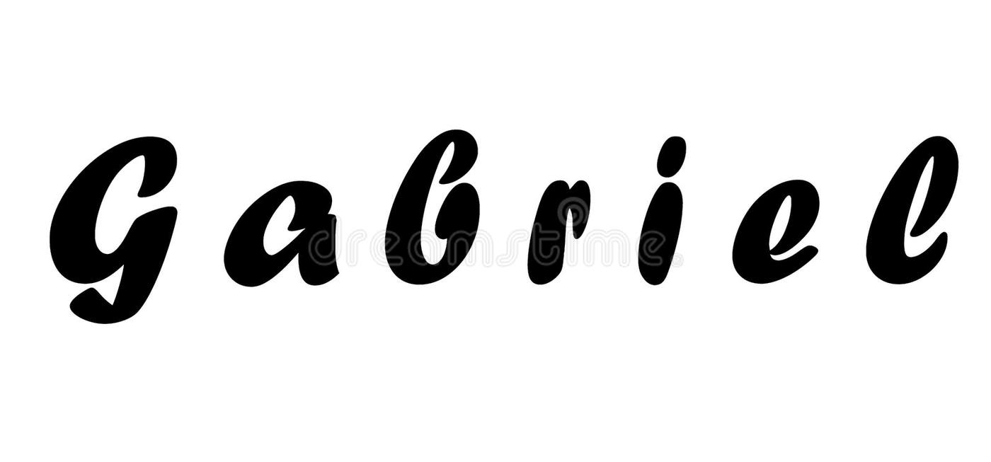 Name Gabriel Stock Illustrations – 25 Name Gabriel Stock Illustrations ...