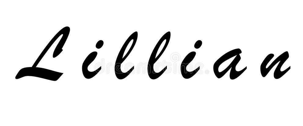 Simple text name design stock illustration. Illustration of drawn ...