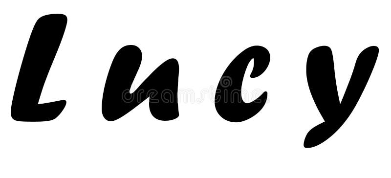 Simple text name design stock illustration. Illustration of script ...