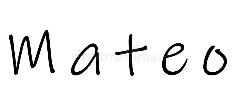 Mateo Name Stock Illustrations – 21 Mateo Name Stock Illustrations ...