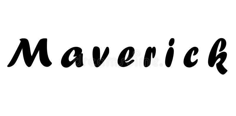 Maverick Typography Stock Illustrations – 12 Maverick Typography Stock ...