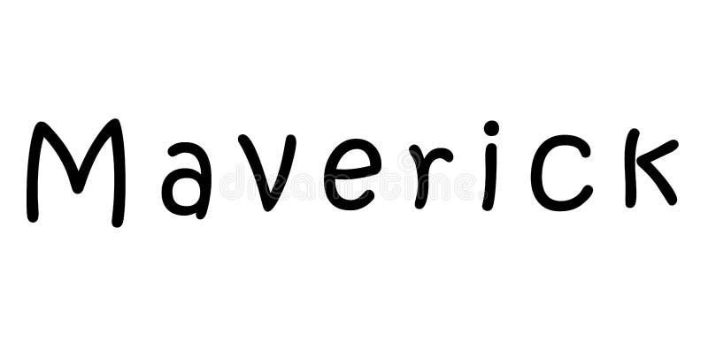 Maverick Typography Stock Illustrations – 14 Maverick Typography Stock ...
